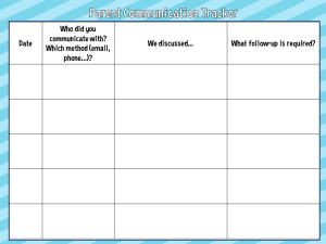 effective parent-teacher communication